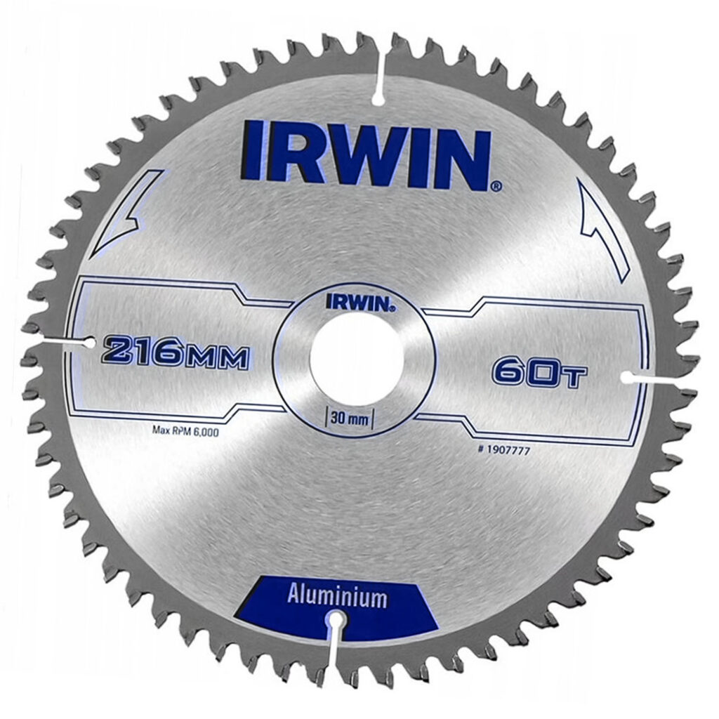 Piła spiekowa do aluminium IRWIN CSB 216x30x2,5mm 60z